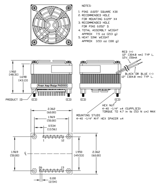 Datasheet - Power Amp Design